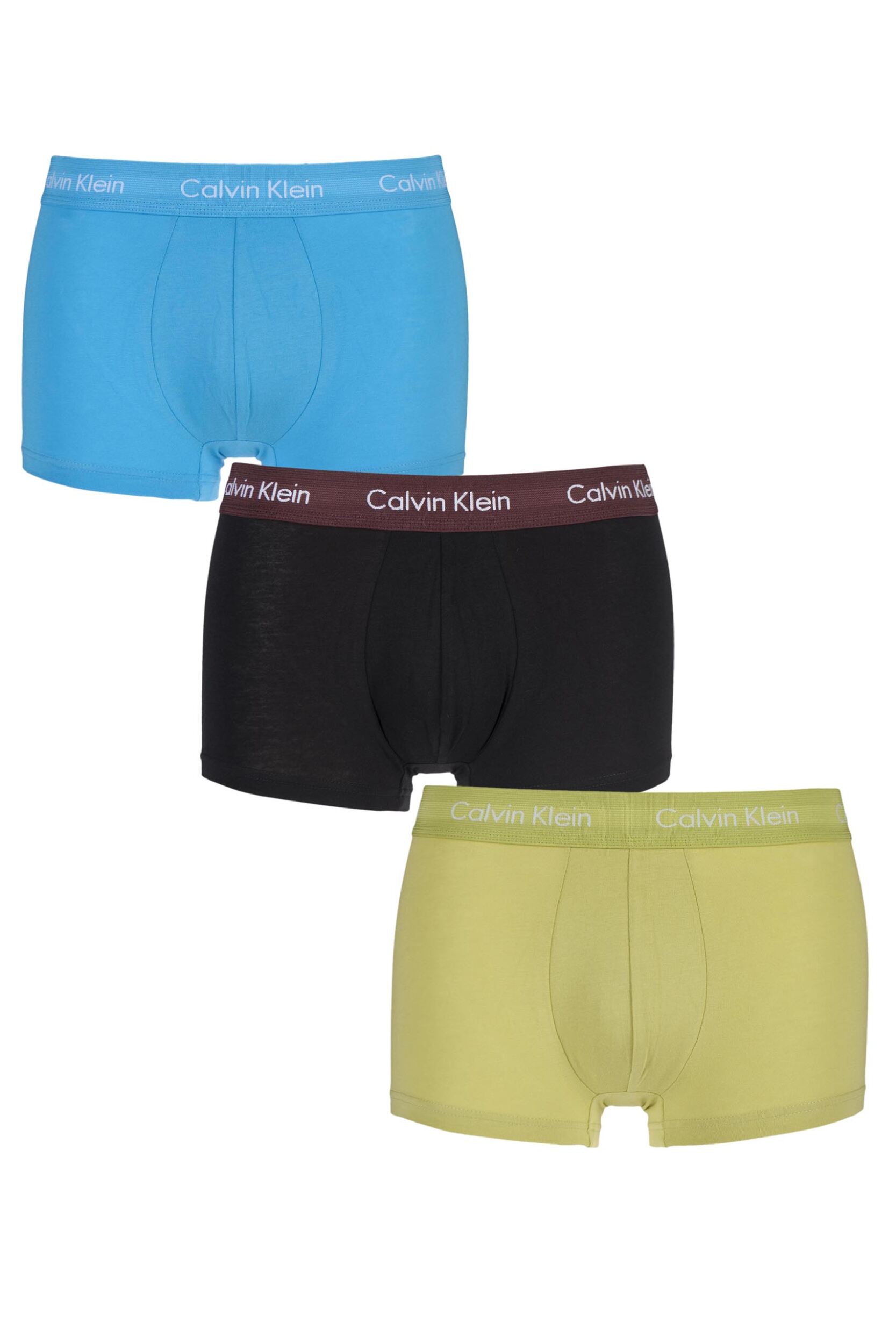 Mens 3 Pair Calvin Klein Low Rise Trunks Ebay