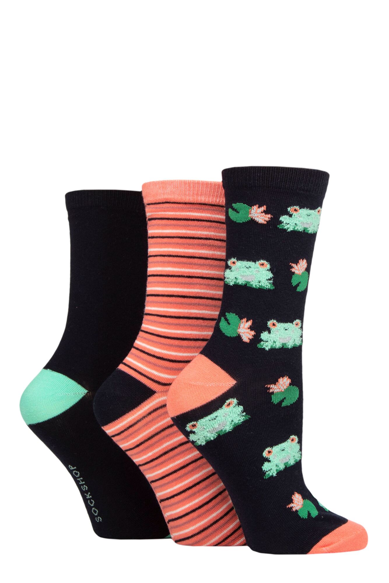 Ladies 3 Pair SOCKSHOP Bamboo Feather Socks from SockShop
