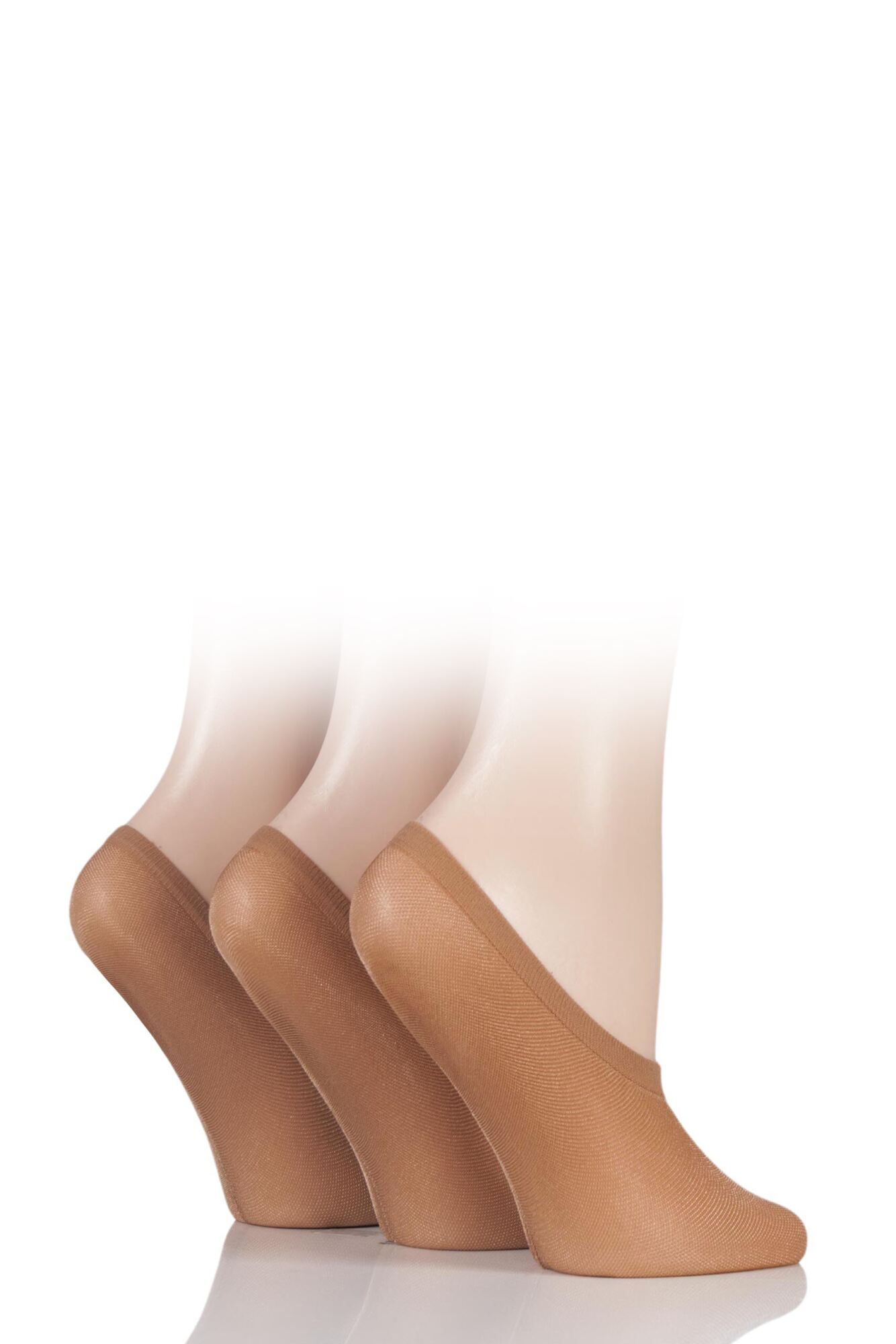 Ladies SOCKSHOP Soft Sheen Shoe Liner Socks from SOCKSHOP