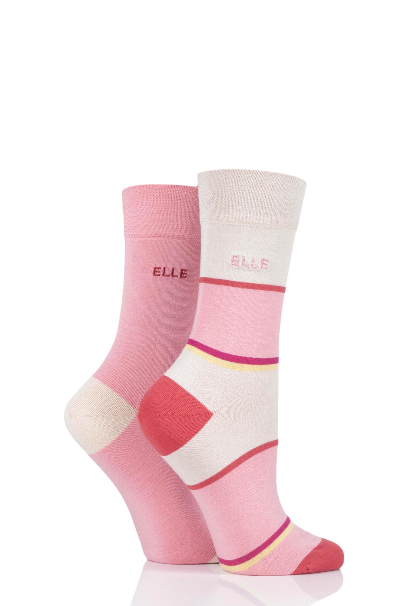Ladies Elle Bamboo Striped and Plain Socks | SOCKSHOP