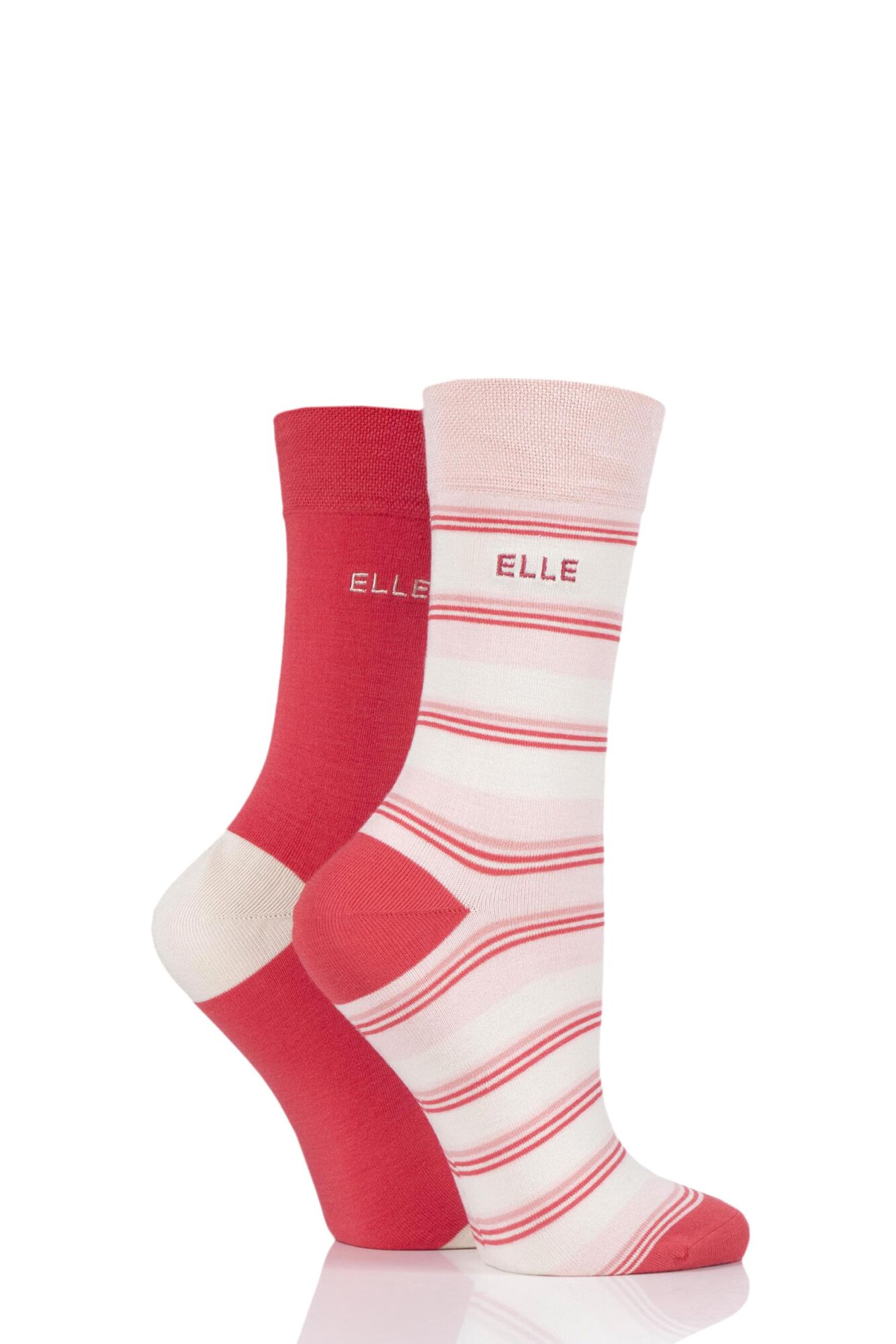 Ladies Elle Bamboo Striped and Plain Socks | SOCKSHOP