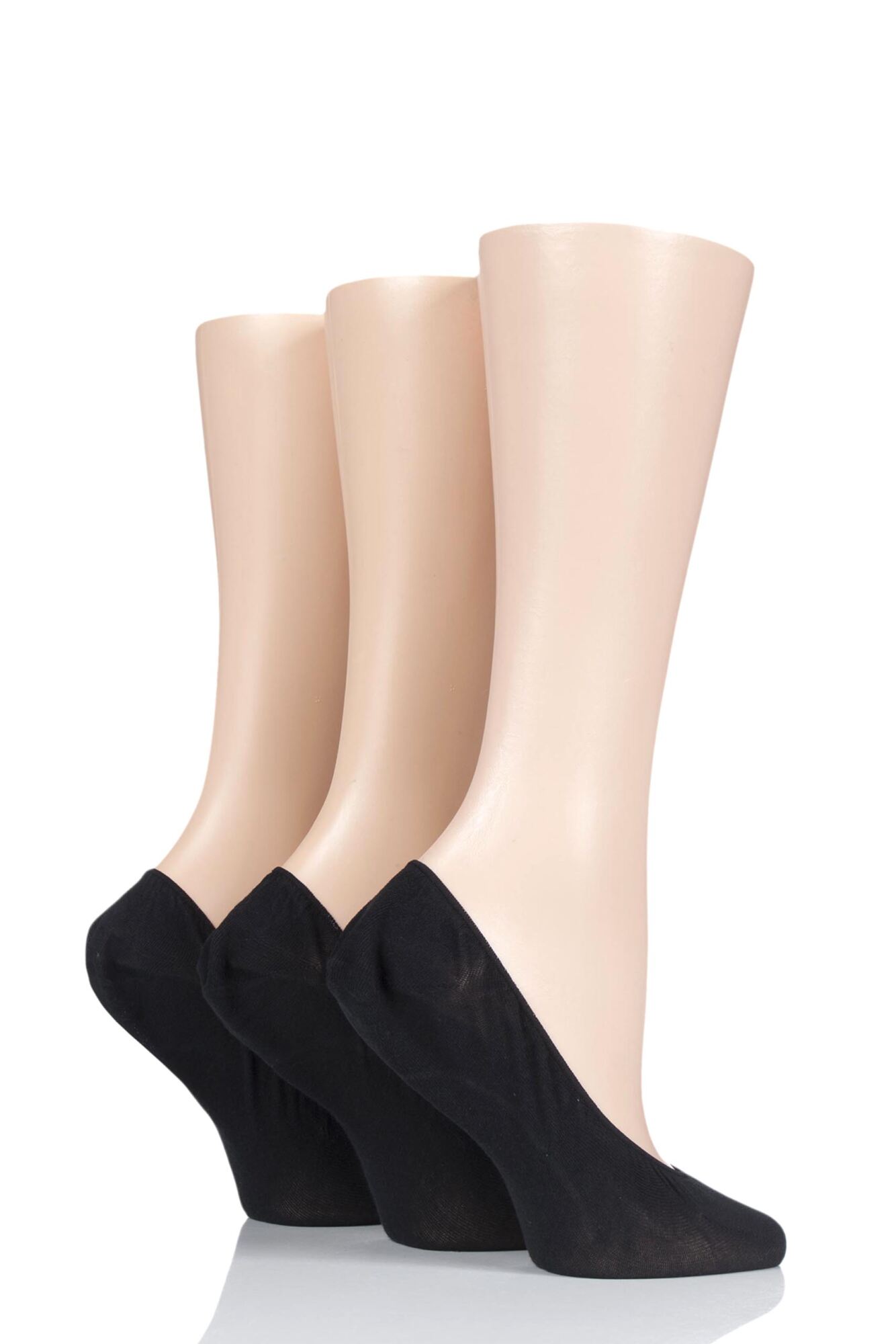 Ladies 3 Pair Elle Tootsie Shoe Liners