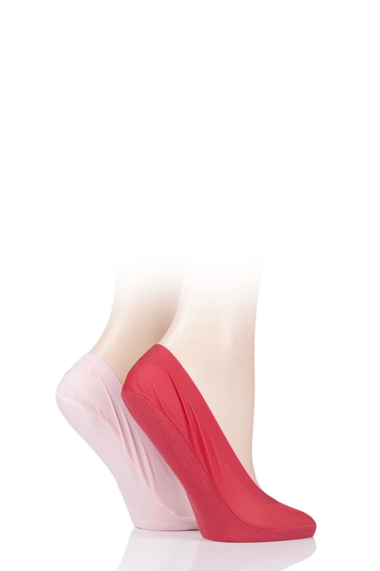 Ladies 2 Pair Elle Smooth Nylon Shoe Liners