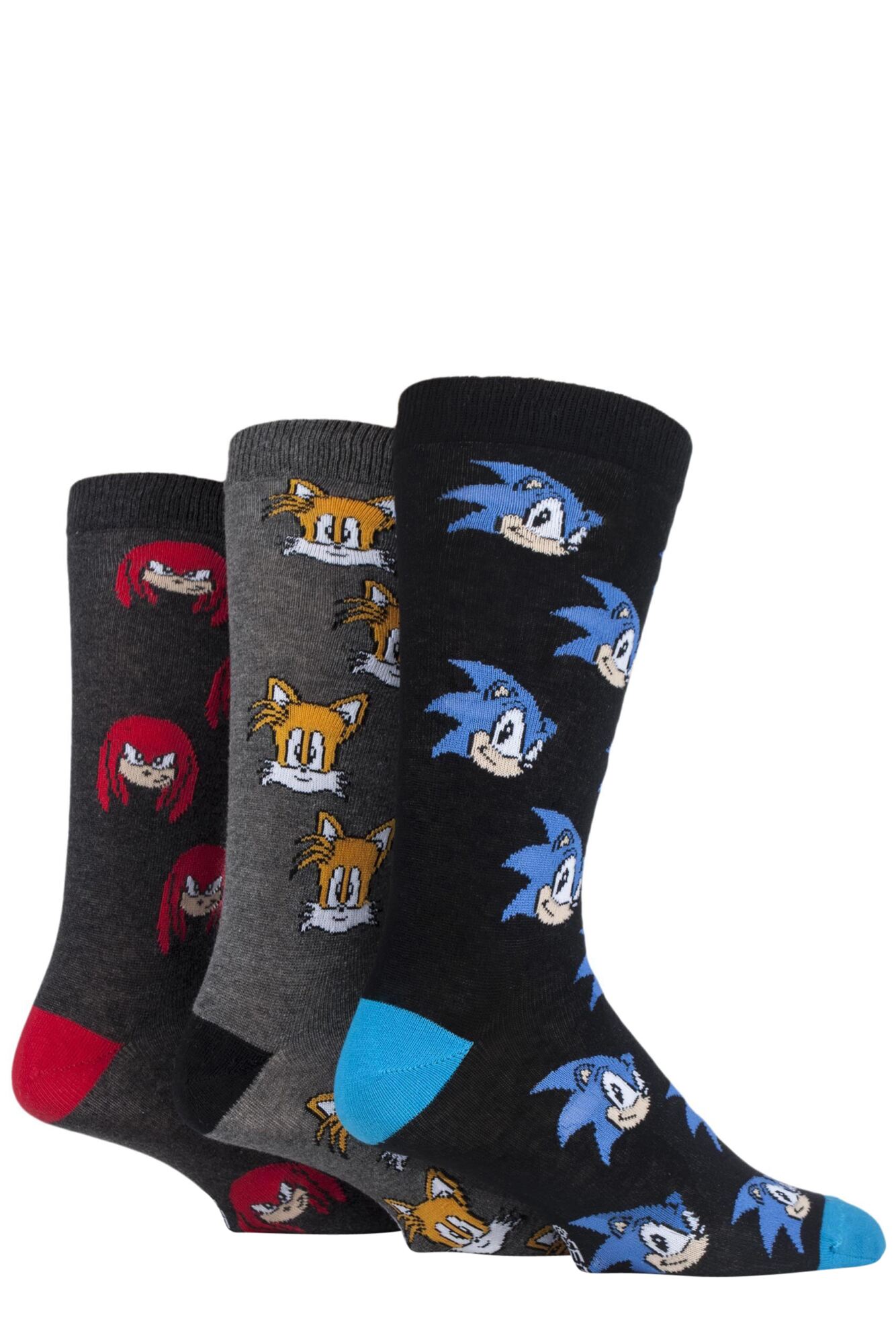 SOCKSHOP Sonic the Hedgehog, Knuckles and Tails Cotton Socks