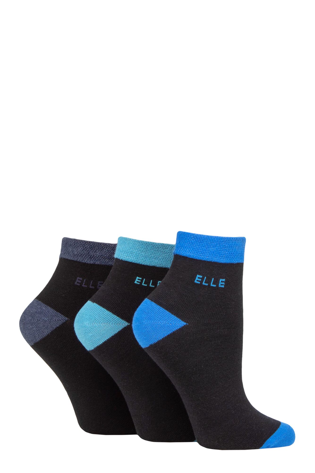 Ladies Elle Striped Cotton Ankle Socks from SOCKSHOP