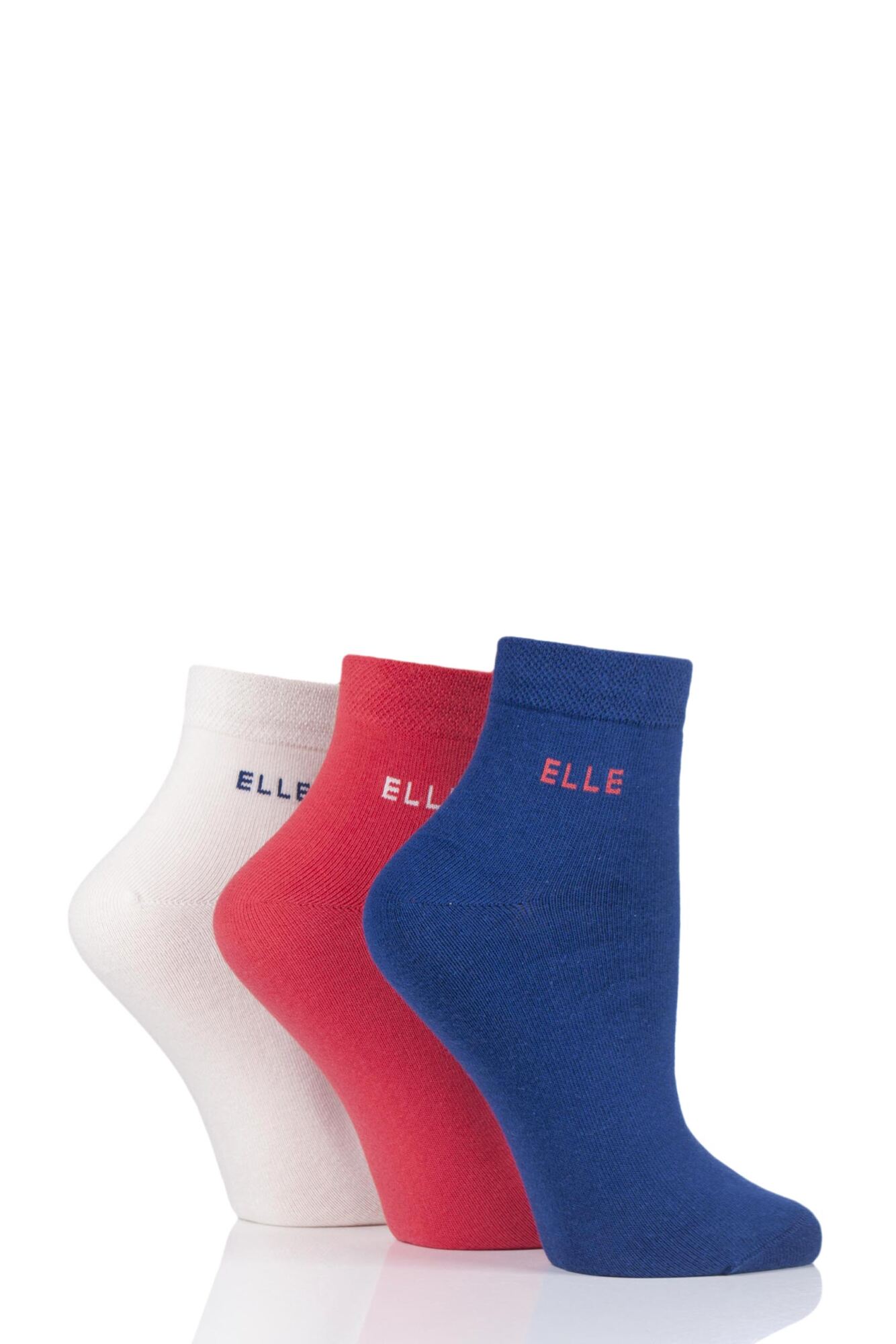Ladies Elle Striped Cotton Ankle Socks from SOCKSHOP
