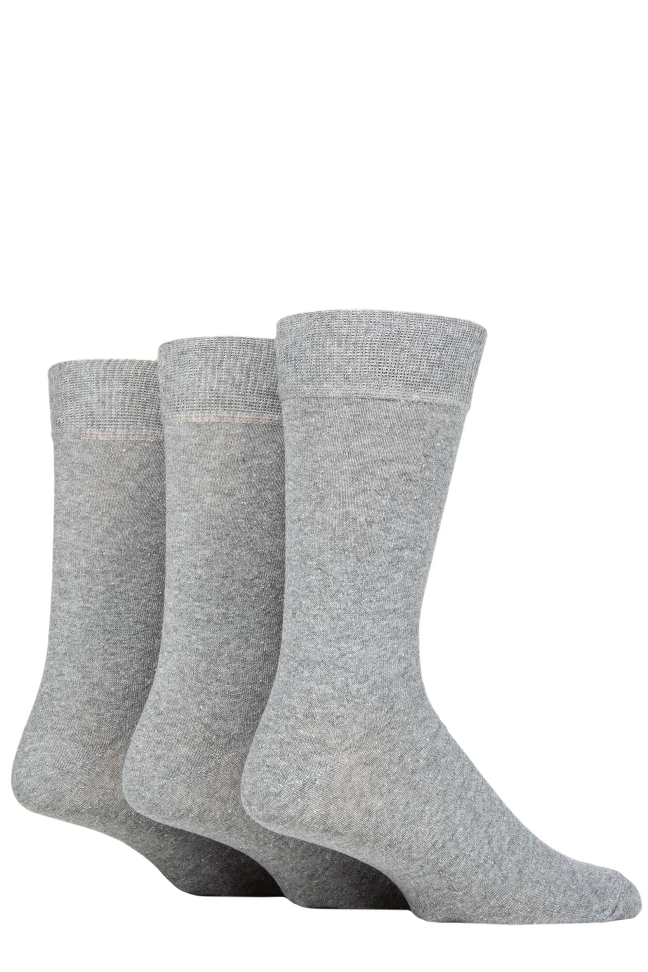 Mens 3 Pair SOCKSHOP TORE 100% Recycled Plain Cotton Socks from SockShop