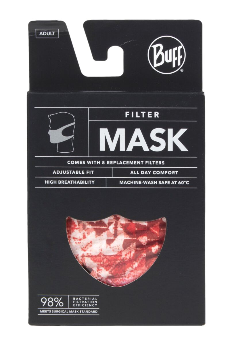 Adult 1 Pack BUFF Filter Mask Face Cover with 5 Replacement Filters ...