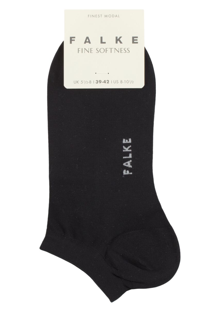 Ladies 1 Pair Falke Fine Softness Modal Trainer Socks