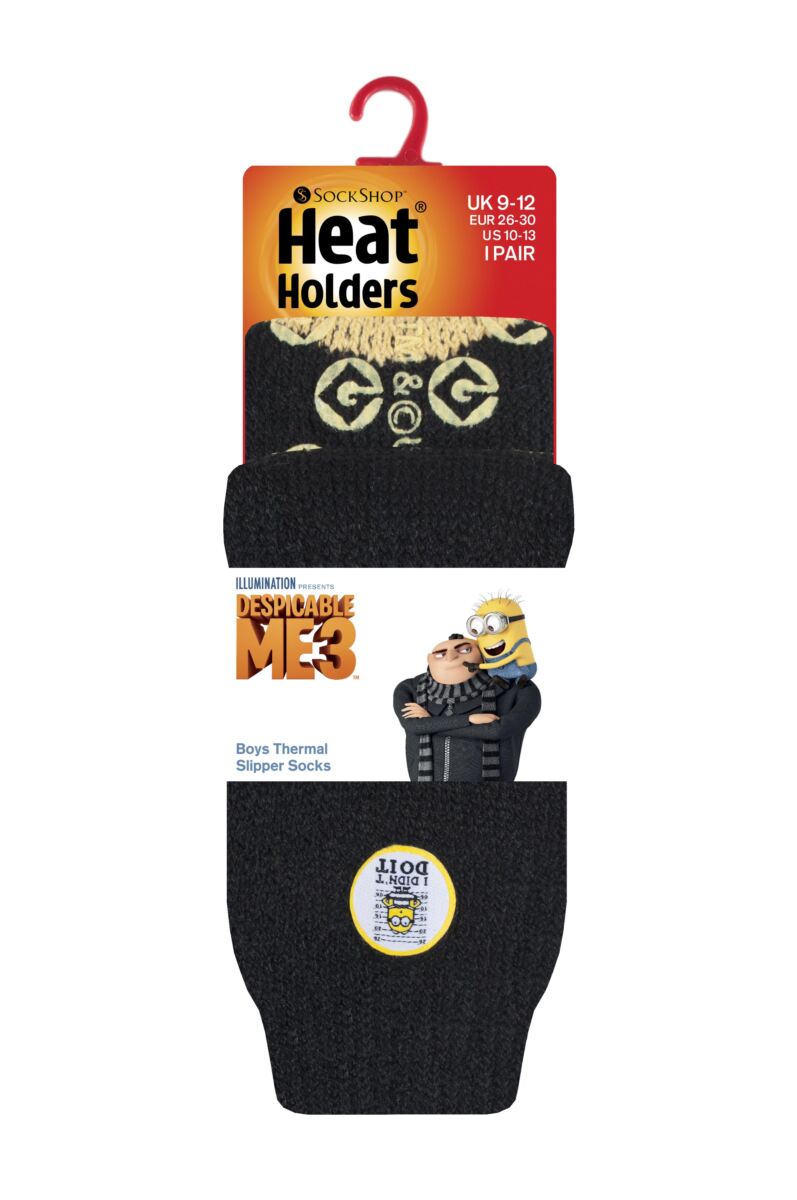 SOCKSHOP Heat Holders Jailbird Minions Slipper Socks