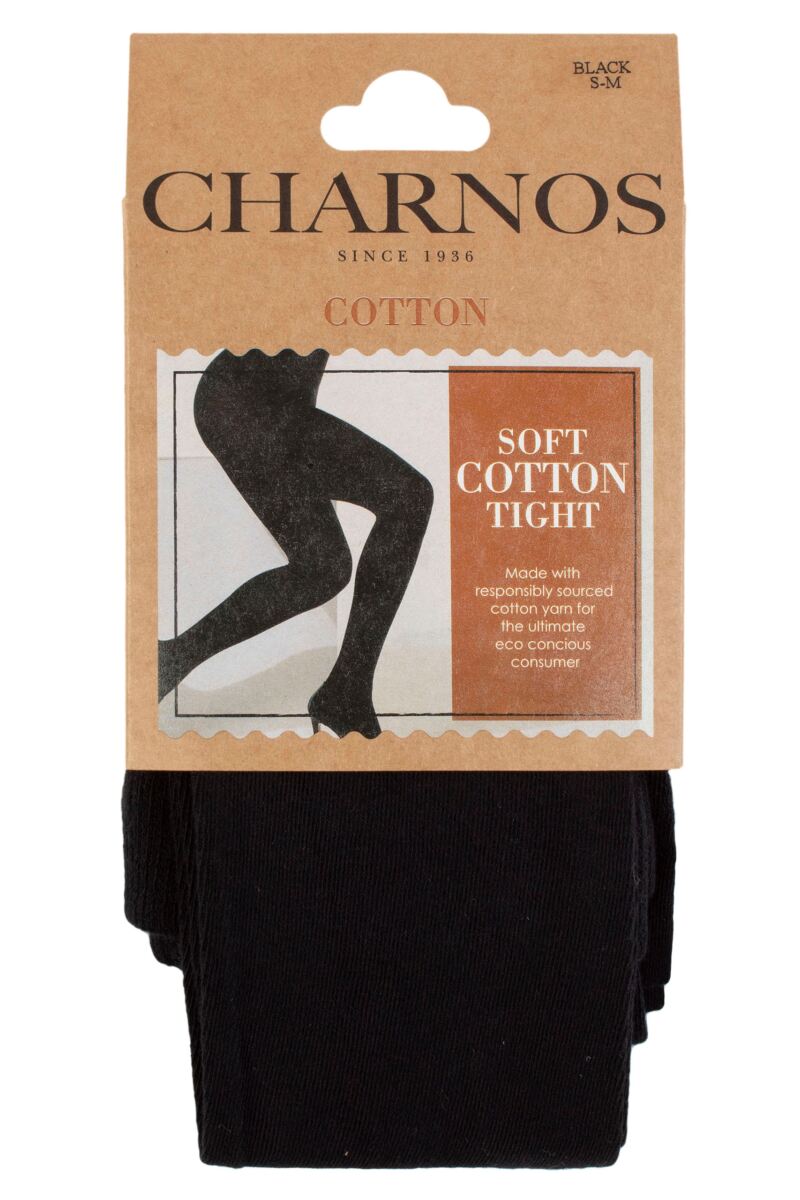 Ladies 1 Pair Charnos Organic Cotton Plain Tights from SockShop