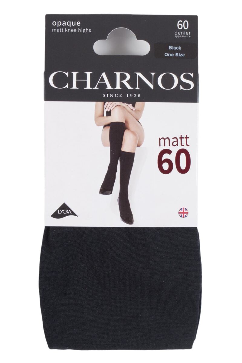 Ladies Charnos 60 Denier Knee Highs from SOCKSHOP