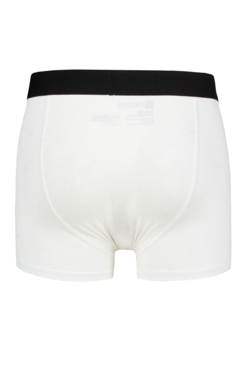 Mens 2 Pack Farah Classic Striped and Plain Bamboo Keyhole Trunks from ...