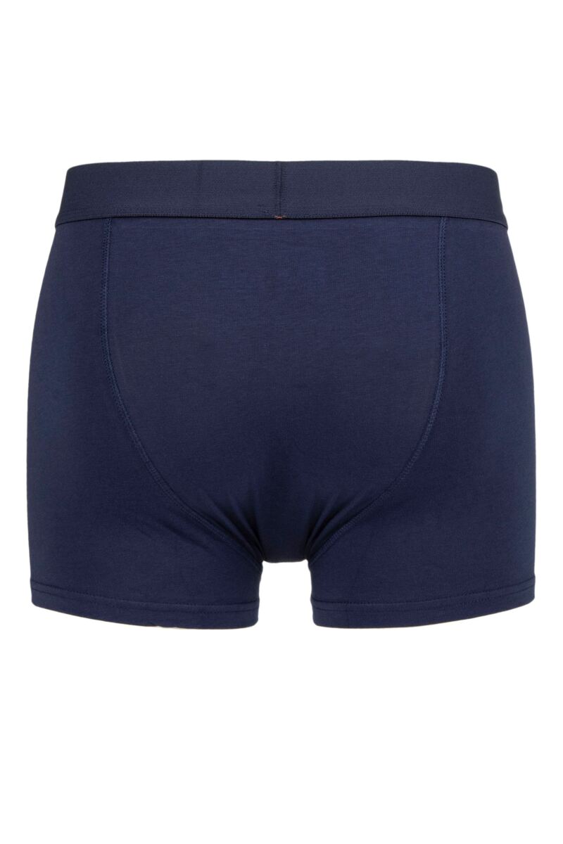 Mens 2 Pack Farah Plain and Striped Cotton Classic Keyhole Trunks from ...