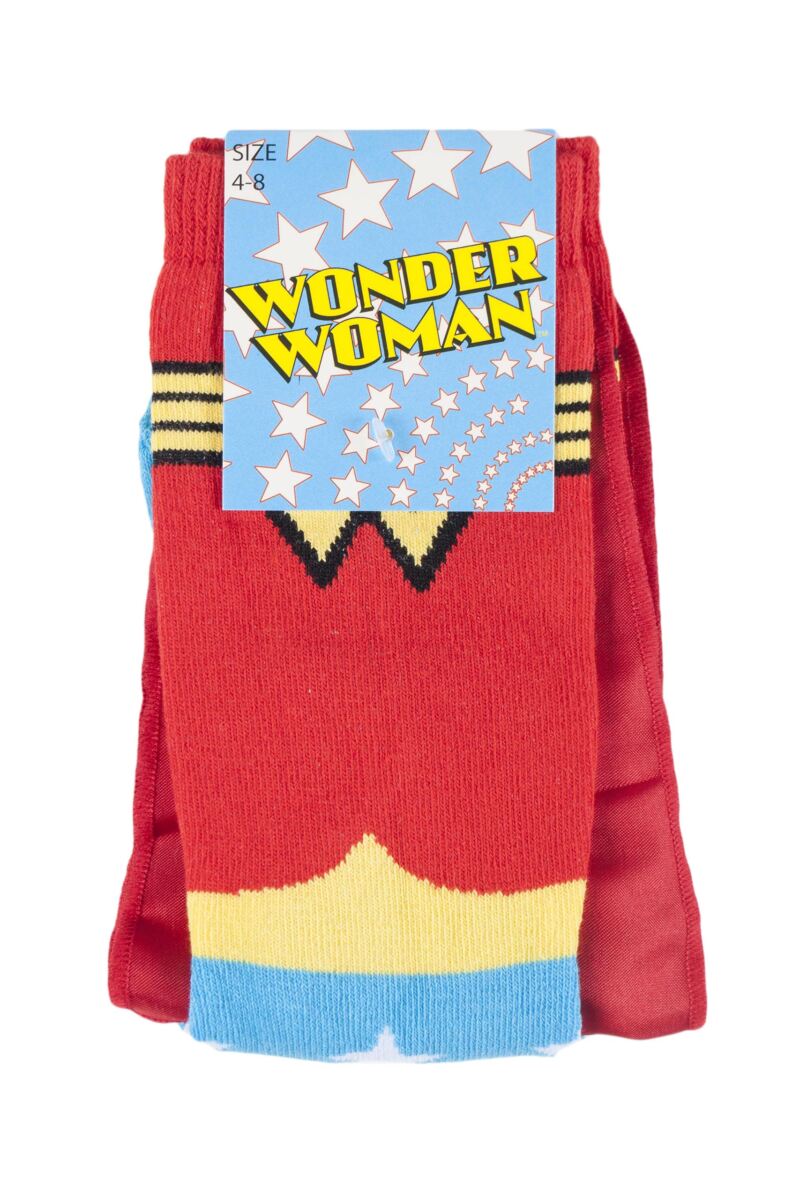 Ladies DC Comics Wonder Woman Cape Socks from SOCKSHOP