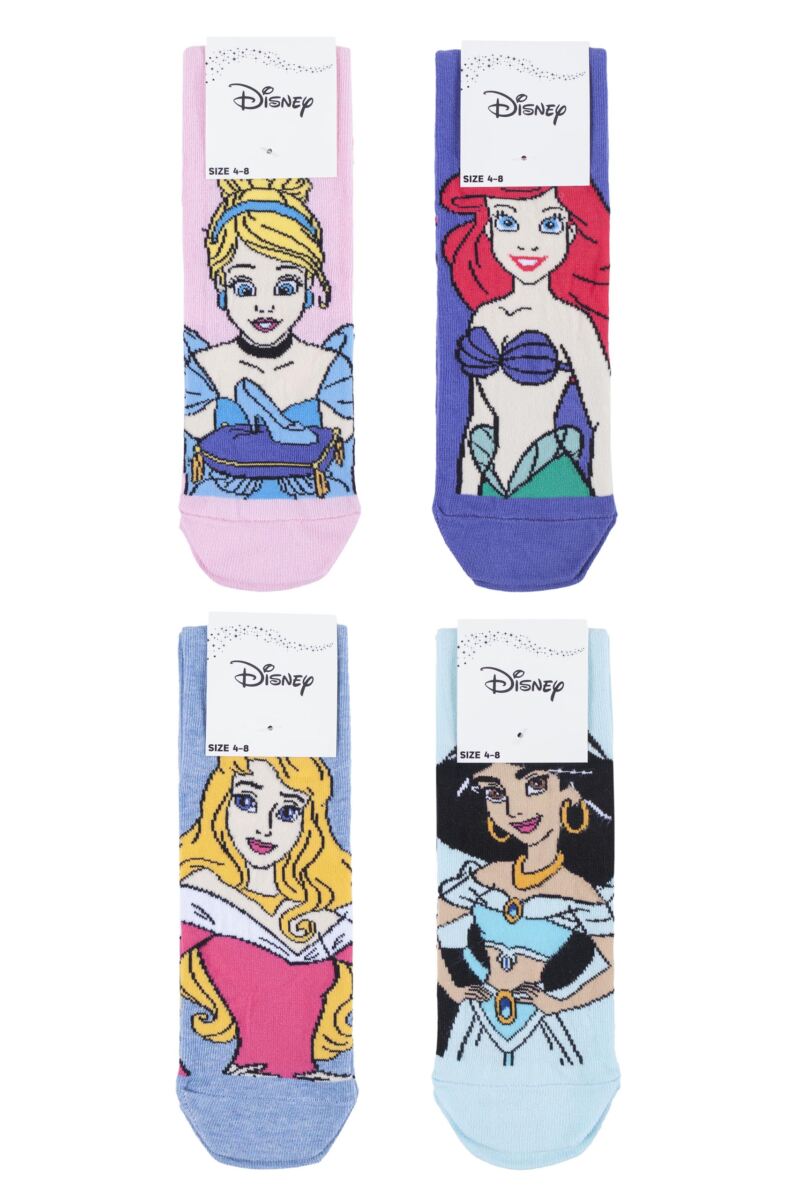 Ladies 4 Pair SOCKSHOP Disney Princesses Sleeping Beauty, Cinderella ...