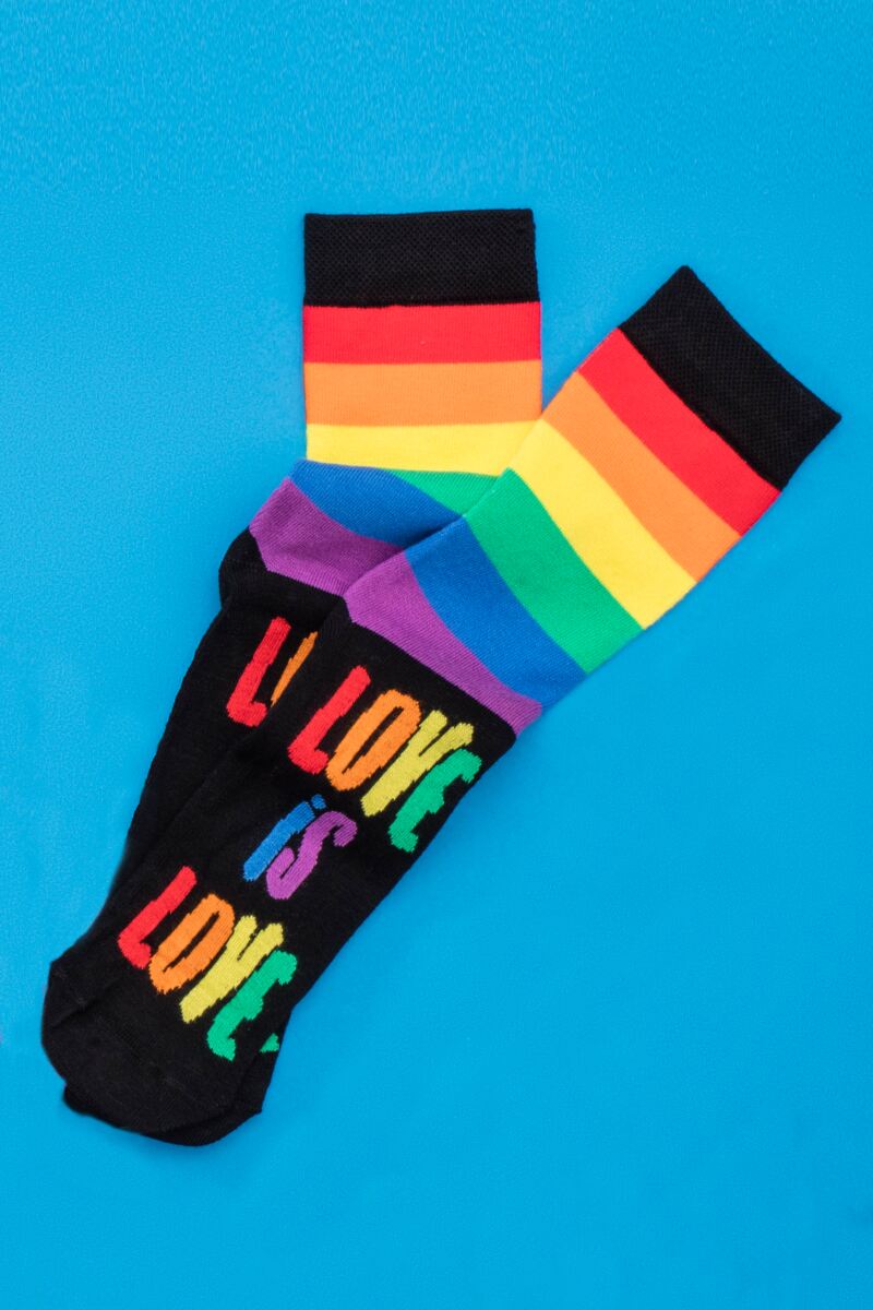 Pride Rainbow Love is Love Socks from SOCKSHOP