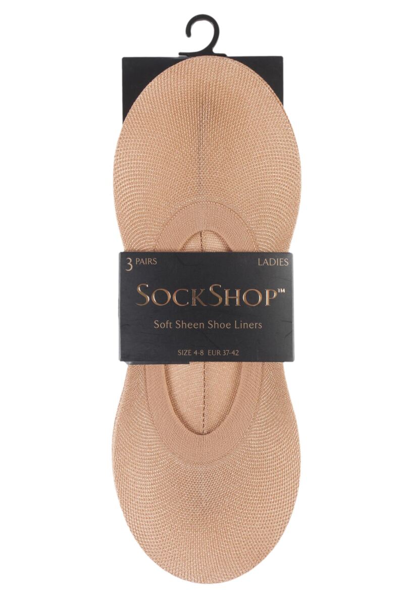Ladies SOCKSHOP Soft Sheen Shoe Liner Socks from SOCKSHOP