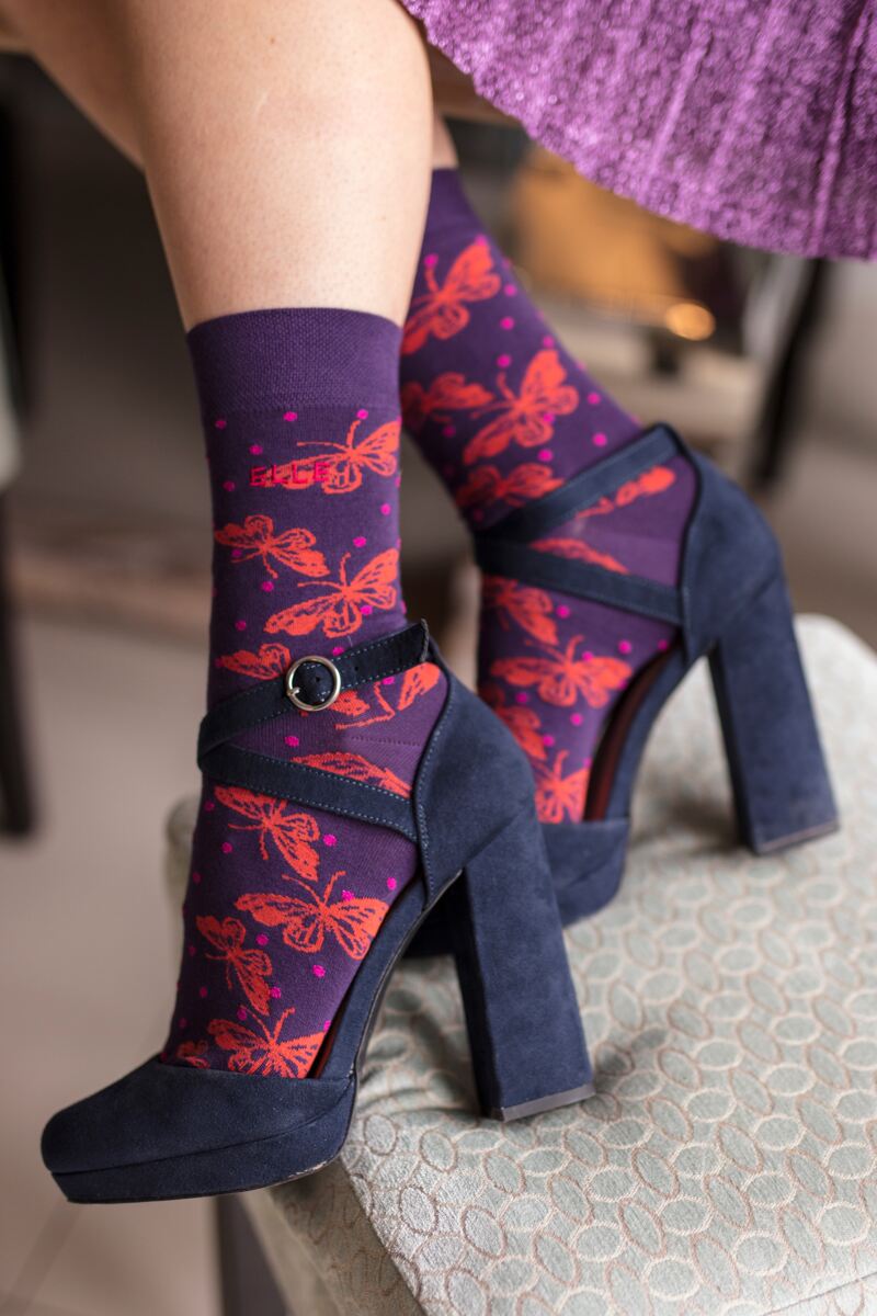 Ladies Elle Bamboo Patterned and Plain Socks | SOCKSHOP