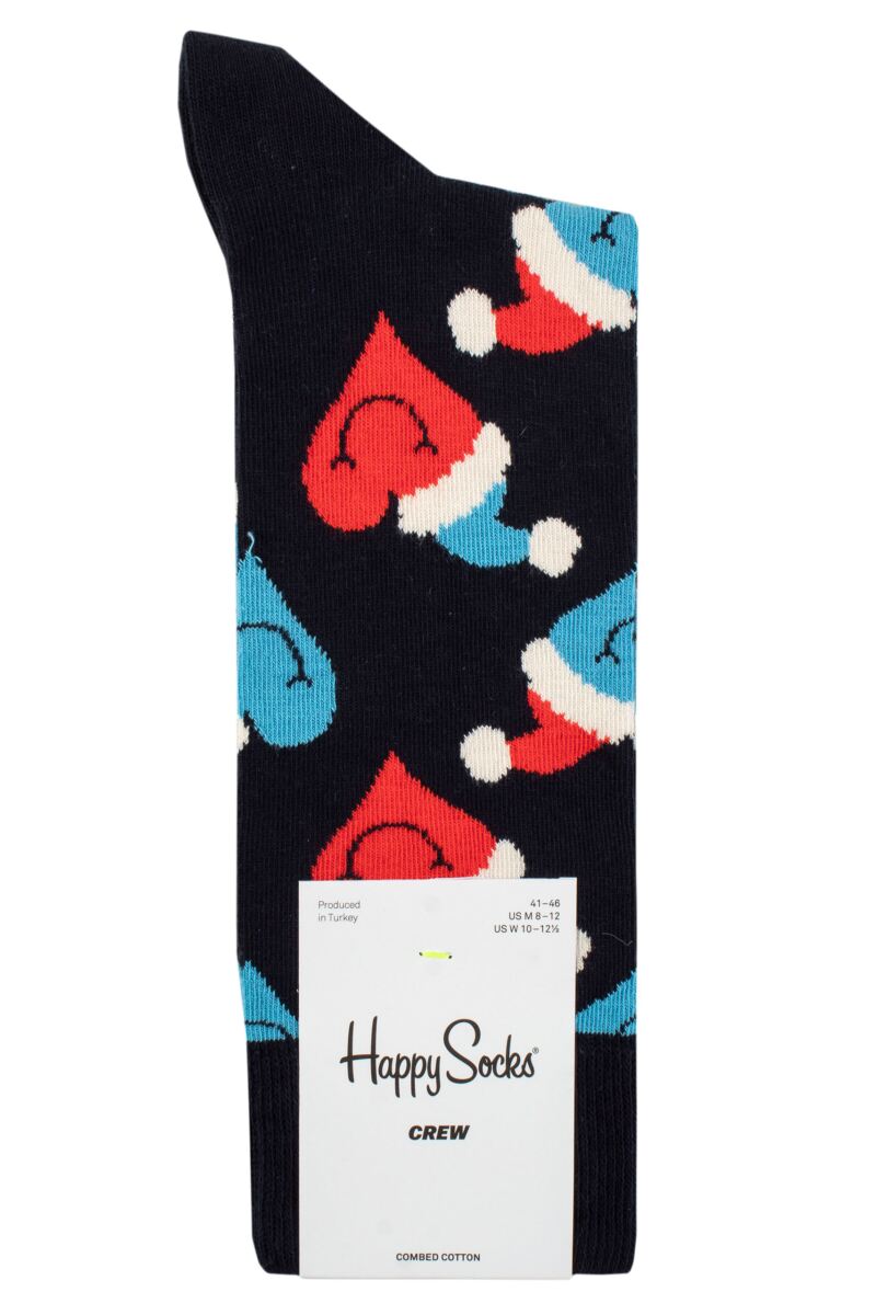 Mens and Ladies 1 Pair Happy Socks Jingle Smiley Socks from SockShop