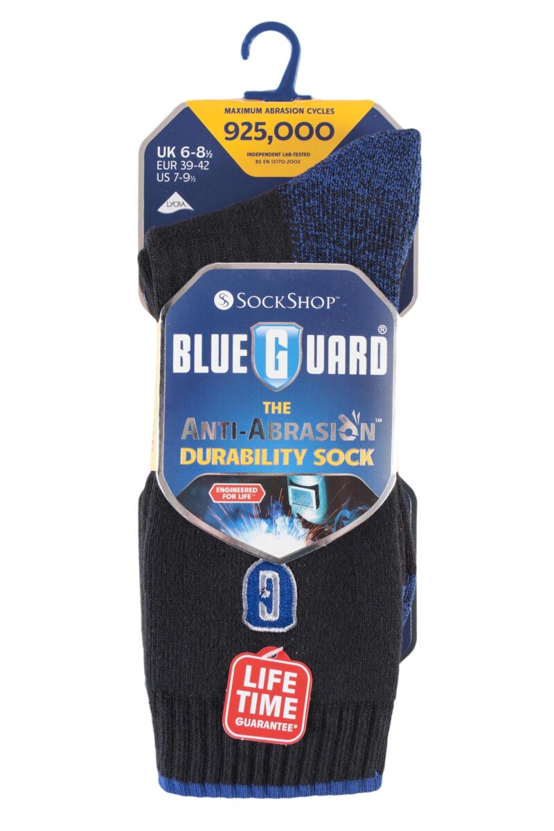 Mens 1 Pair Blueguard Anti-Abrasion Durability Socks From SOCKSHOP