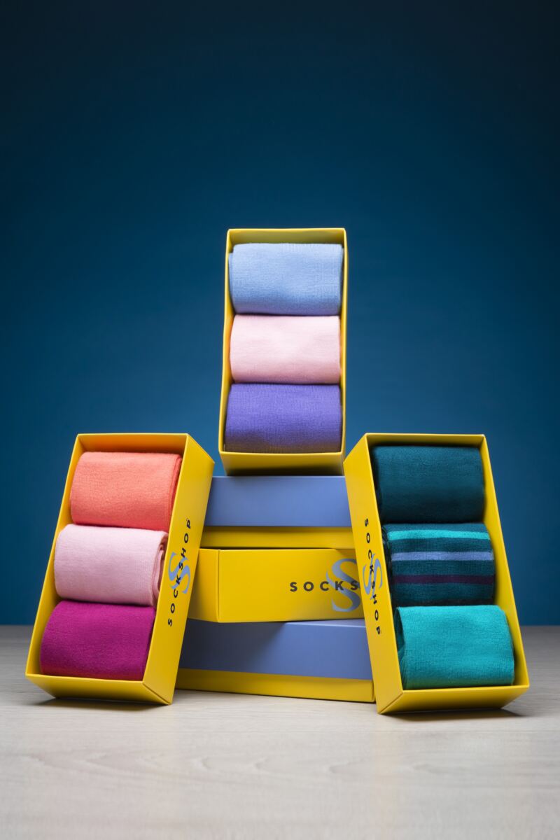 Ladies SOCKSHOP Bamboo Bright Gift Boxed Socks from SOCKSHOP