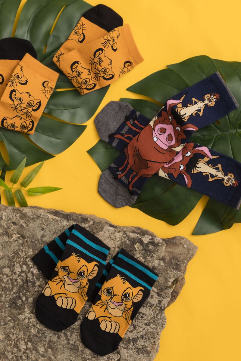 Ladies 3 Pair SOCKSHOP Disney The Lion King Cotton Socks from SockShop