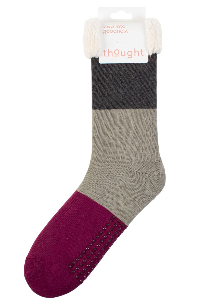 Mens 1 Pair Thought Orion Organic Cotton Cabin Socks from SockShop
