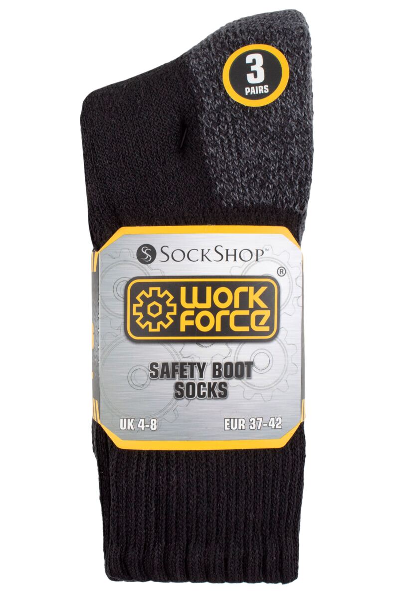 Ladies 3 Pair Workforce Safety Boot Socks from SockShop