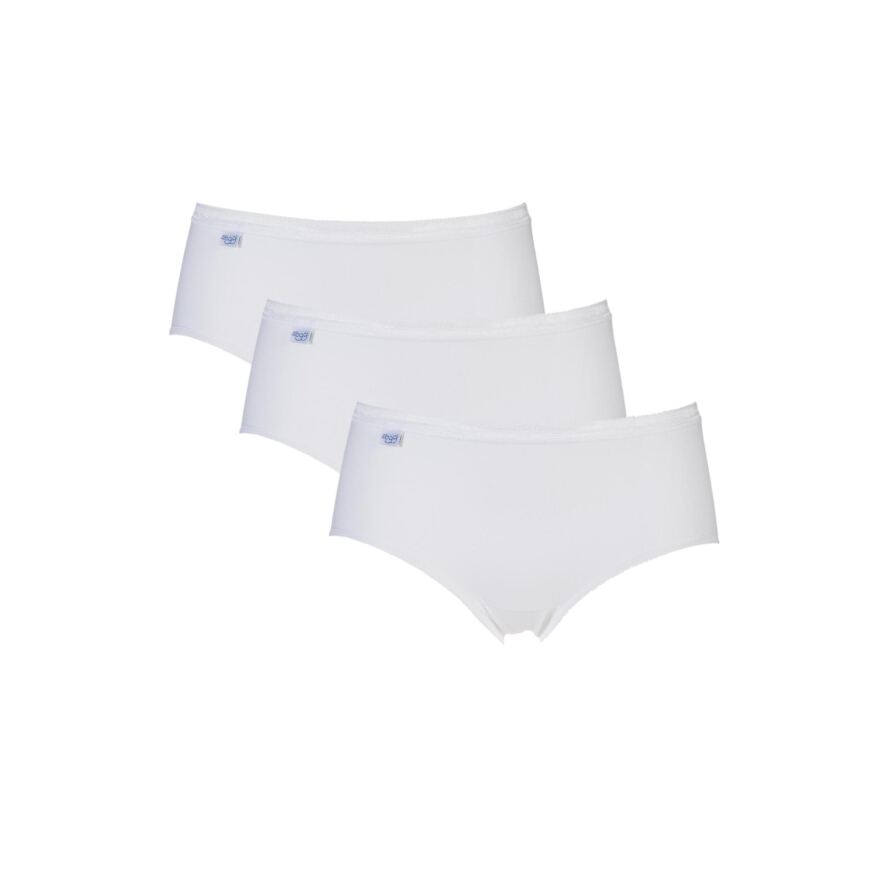 Ladies 3 Pair Sloggi Basic Midi Briefs In 2 Colour From SOCKSHOP