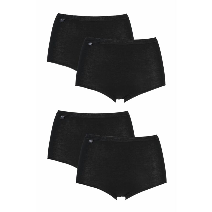Ladies 4 Pair Sloggi Basic Maxi Briefs In 2 Colour From SOCKSHOP