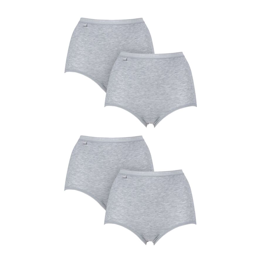 Ladies 4 Pair Sloggi Basic+ Maxi Briefs In 2 Colour From SOCKSHOP