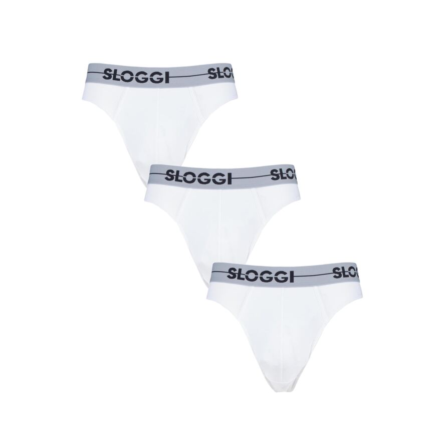Mens 3 Pack Sloggi Go Soft Waistband Comfort Cotton Briefs from SOCKSHOP