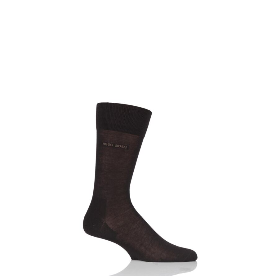 Hugo Boss George 100% Mercerised Cotton Plain Socks