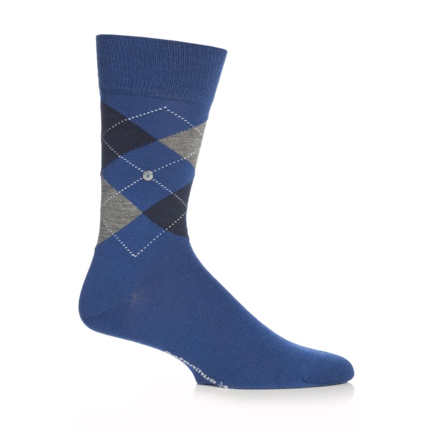 Burlington Edinburgh Virgin Wool Argyle Socks
