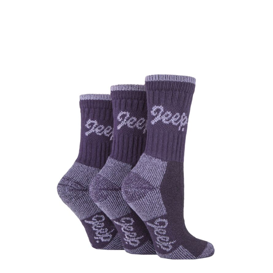 Ladies 3 Pair Jeep Luxury Terrain Socks