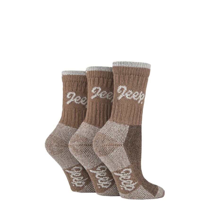 Ladies 3 Pair Jeep Luxury Terrain Socks