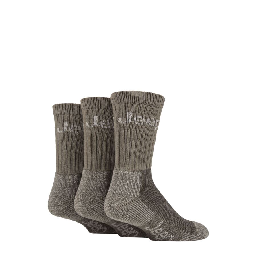 Mens 3 Pair Jeep Luxury Terrain Socks from SockShop