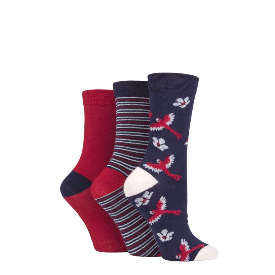 Ladies 3 Pair SOCKSHOP Bamboo Feather Socks from SockShop