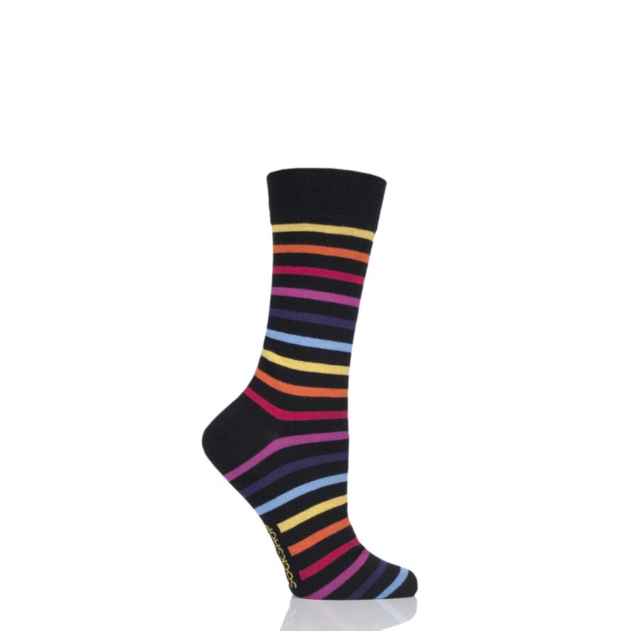 SOCKSHOP Colour Burst Bamboo Socks with Smooth Toe Seams