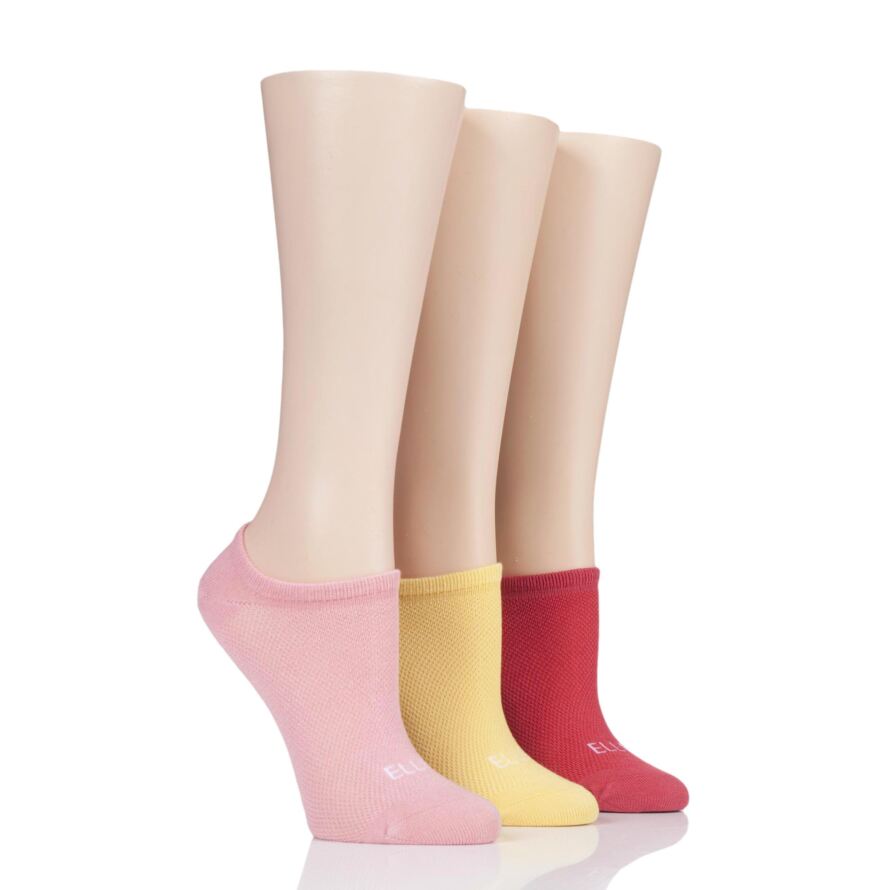 Ladies Elle Sport Mesh Bamboo No Show Socks from SOCKSHOP