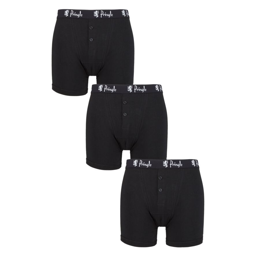 Pringle Button Front Cotton Boxer Shorts | SOCKSHOP