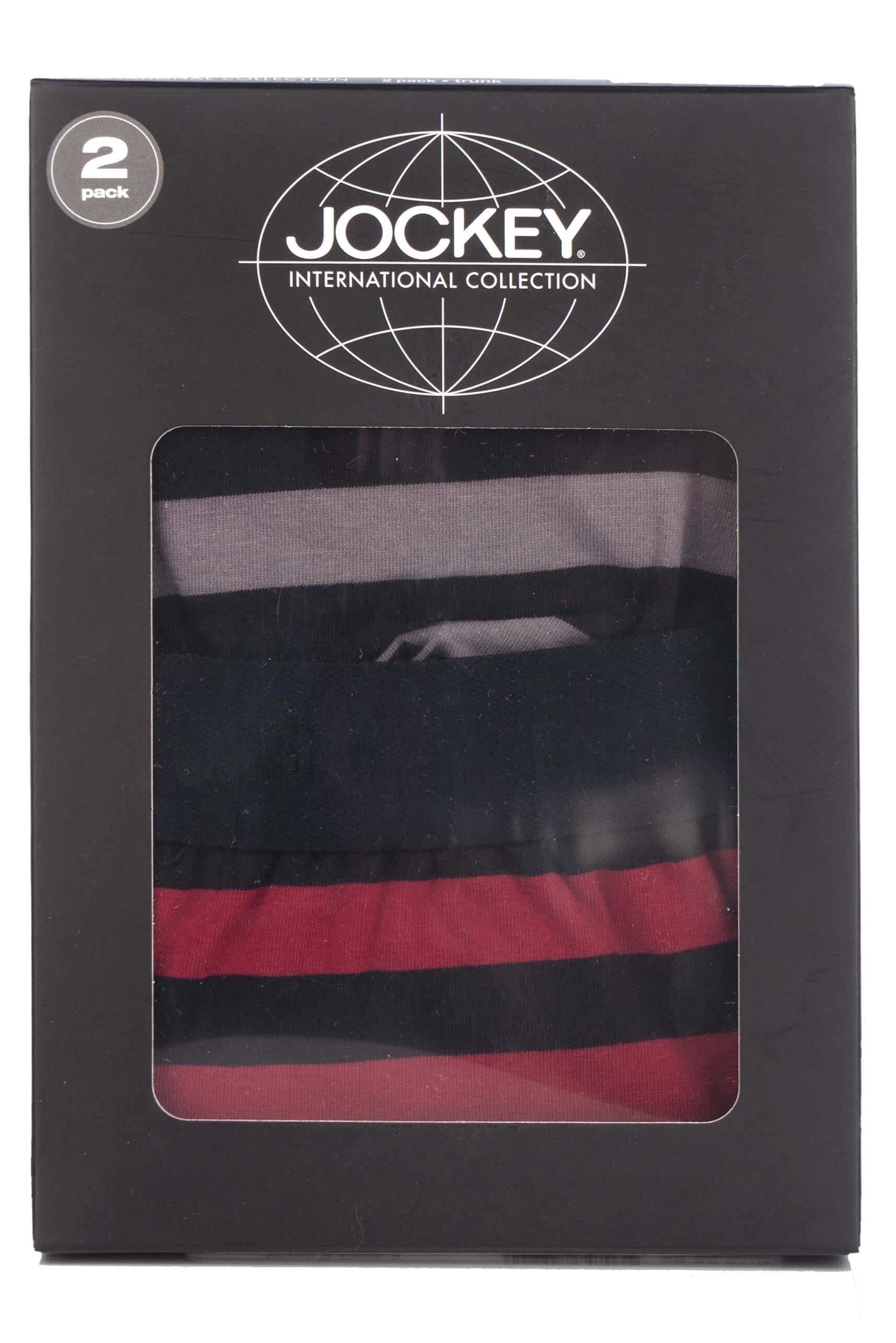 Mens 2 Pack Jockey European Motor Rally Mixed Striped Boxer Shorts ...