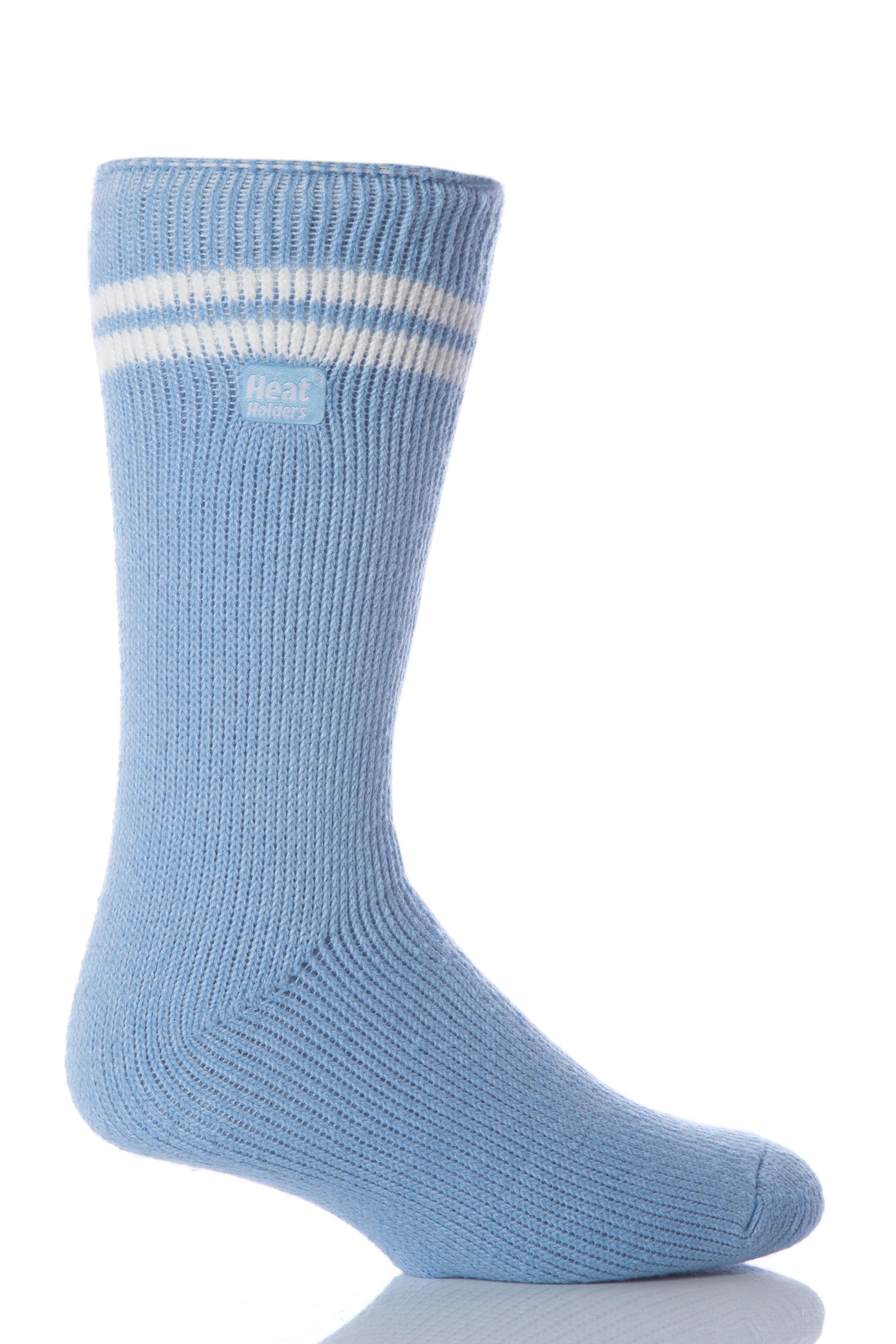 Mens 1 Pair Heat Holders For Football Fans Socks In Light Blue Light ...