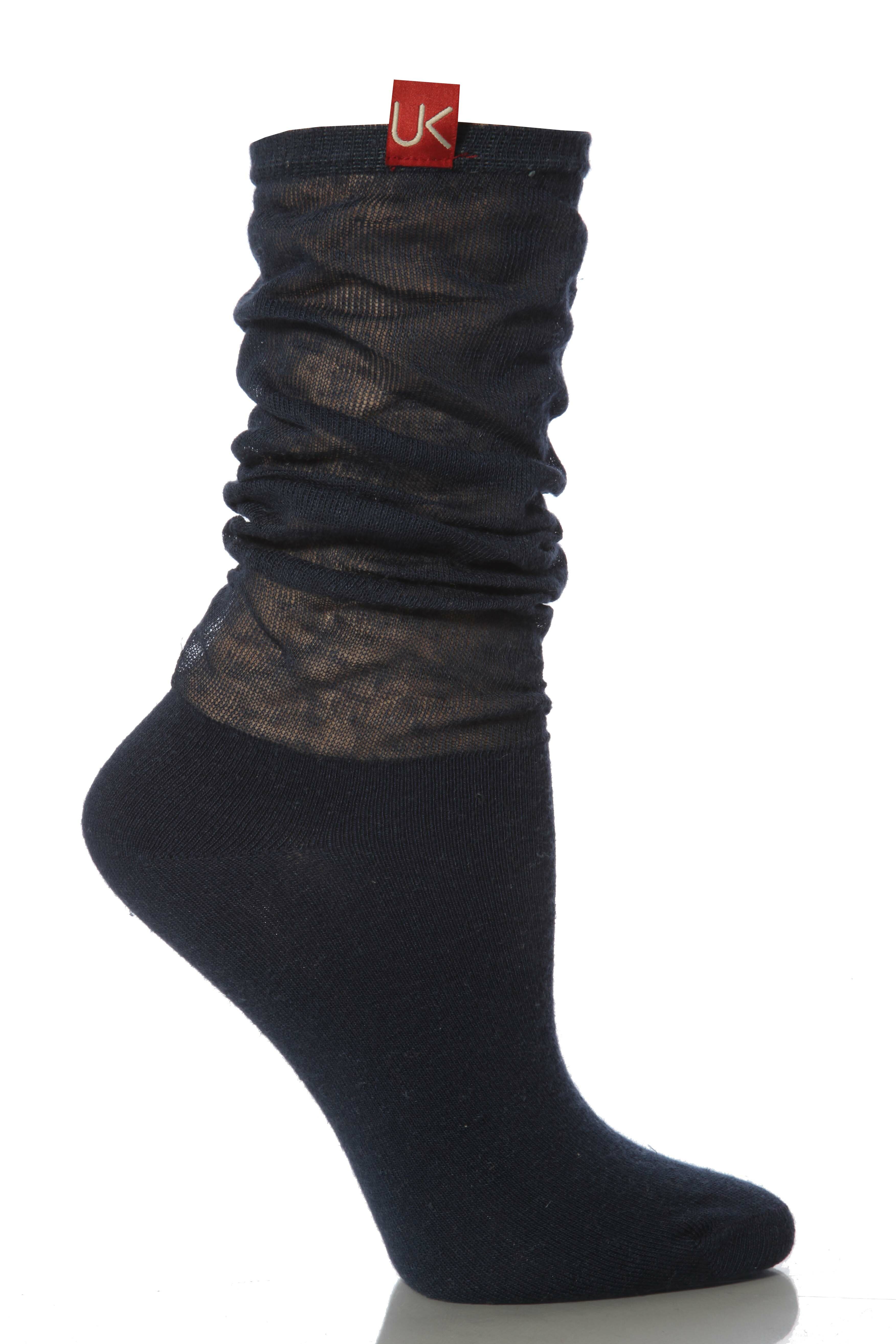 Ladies 1 Pair Urban Knit Linen Slouch Socks 33% Off Natural | Youshare