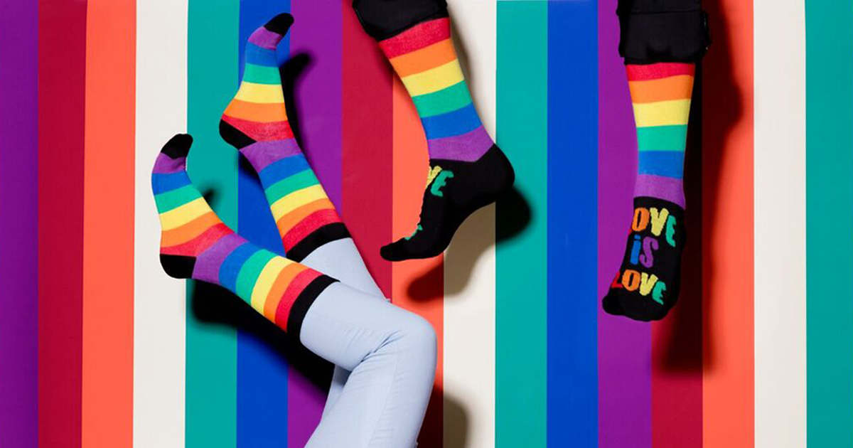 SOCKSHOP Bamboo 1 Pair Pride Socks Collection from SOCKSHOP
